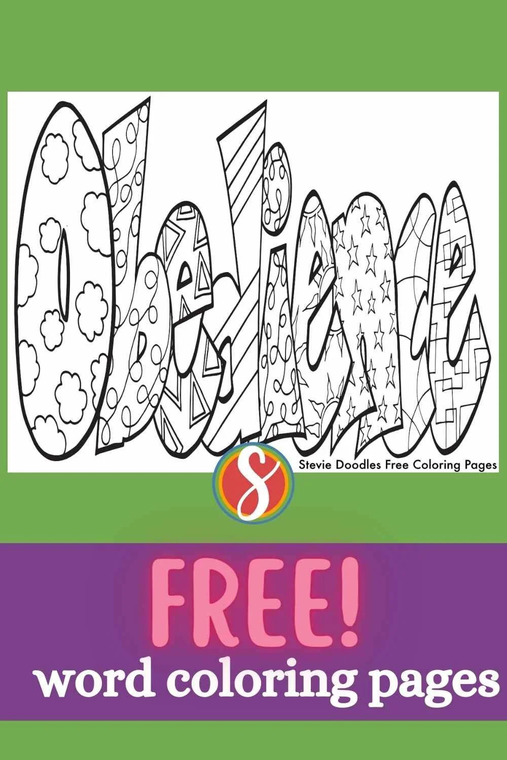 Free Obedience Coloring Pages — Stevie Doodles