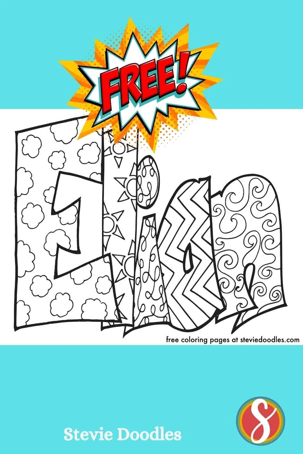 Free Elian Coloring Page — Stevie Doodles