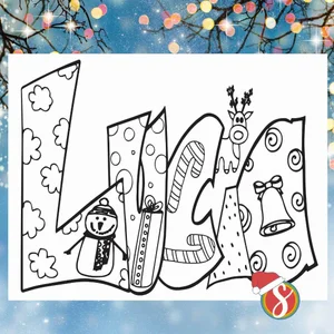 Free "Lucia" Coloring Pages — Stevie Doodles