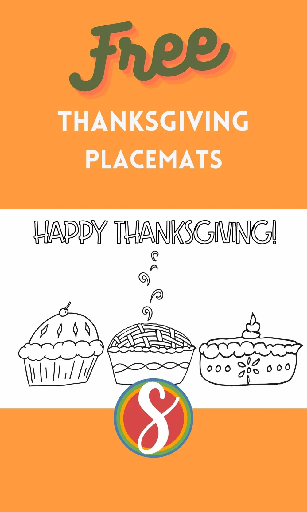 Free Thanksgiving Placemats Printable — Stevie Doodles