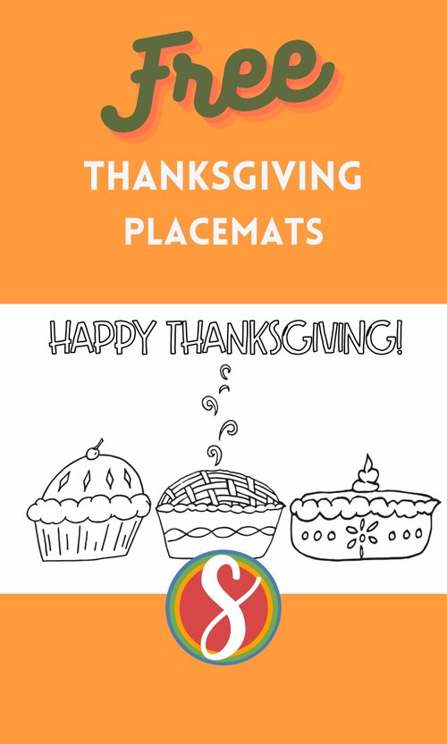 Free Thanksgiving Placemats Printable — Stevie Doodles