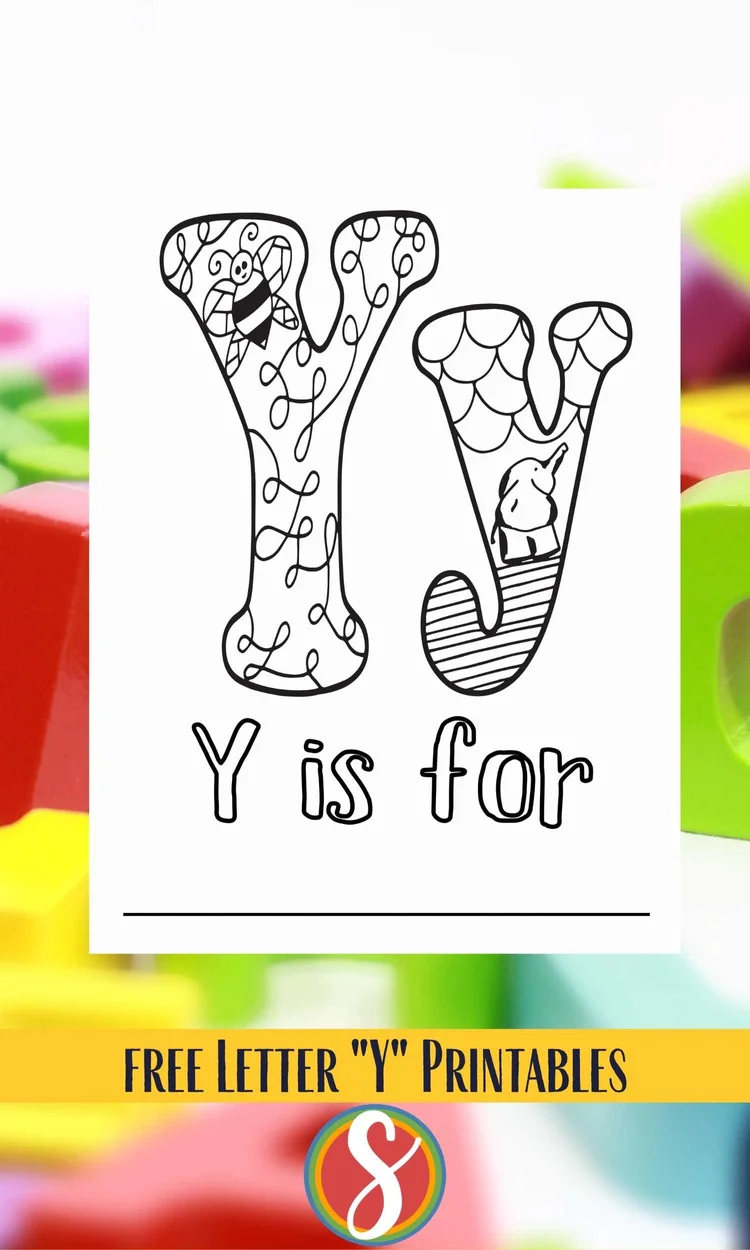 10 Free "Y" Coloring Pages — Stevie Doodles