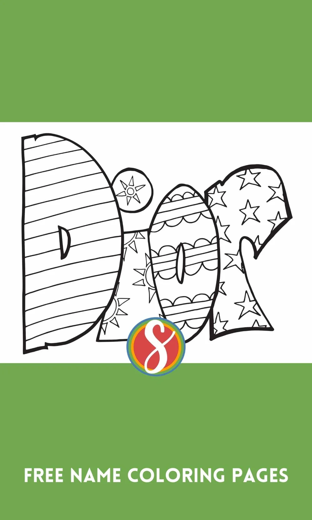 DIOR! 3 Free Printable Coloring Pages — Stevie Doodles