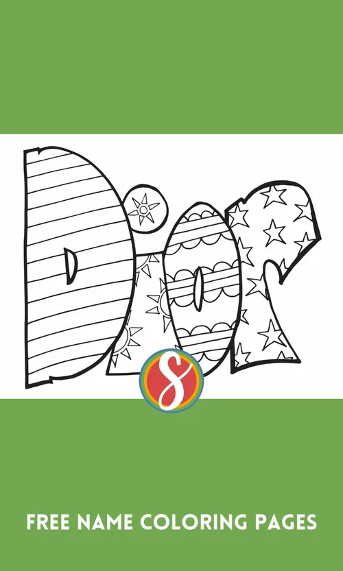 DIOR! 3 Free Printable Coloring Pages — Stevie Doodles