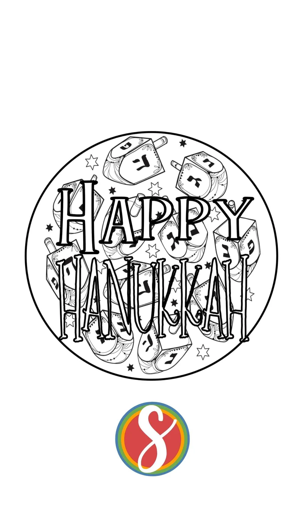 25 Free Hanukkah Coloring Pages — Stevie Doodles