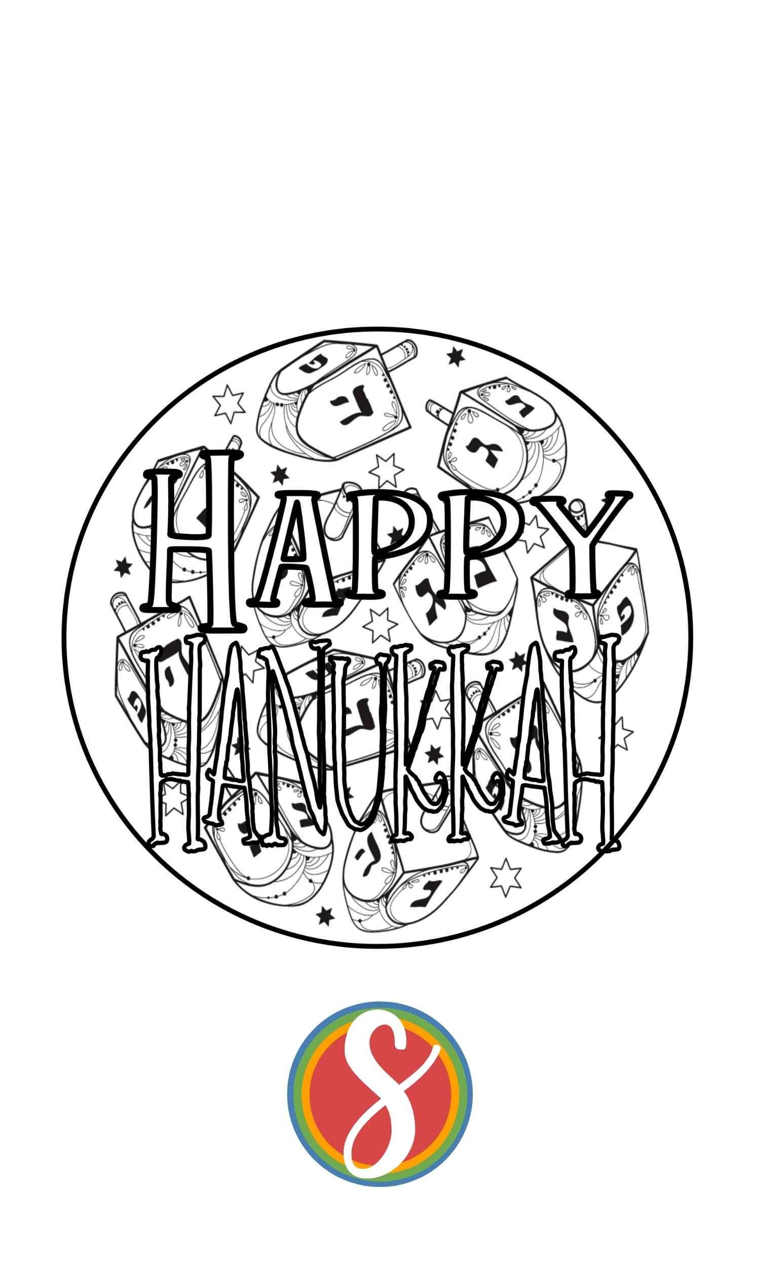 25 Free Hanukkah Coloring Pages — Stevie Doodles
