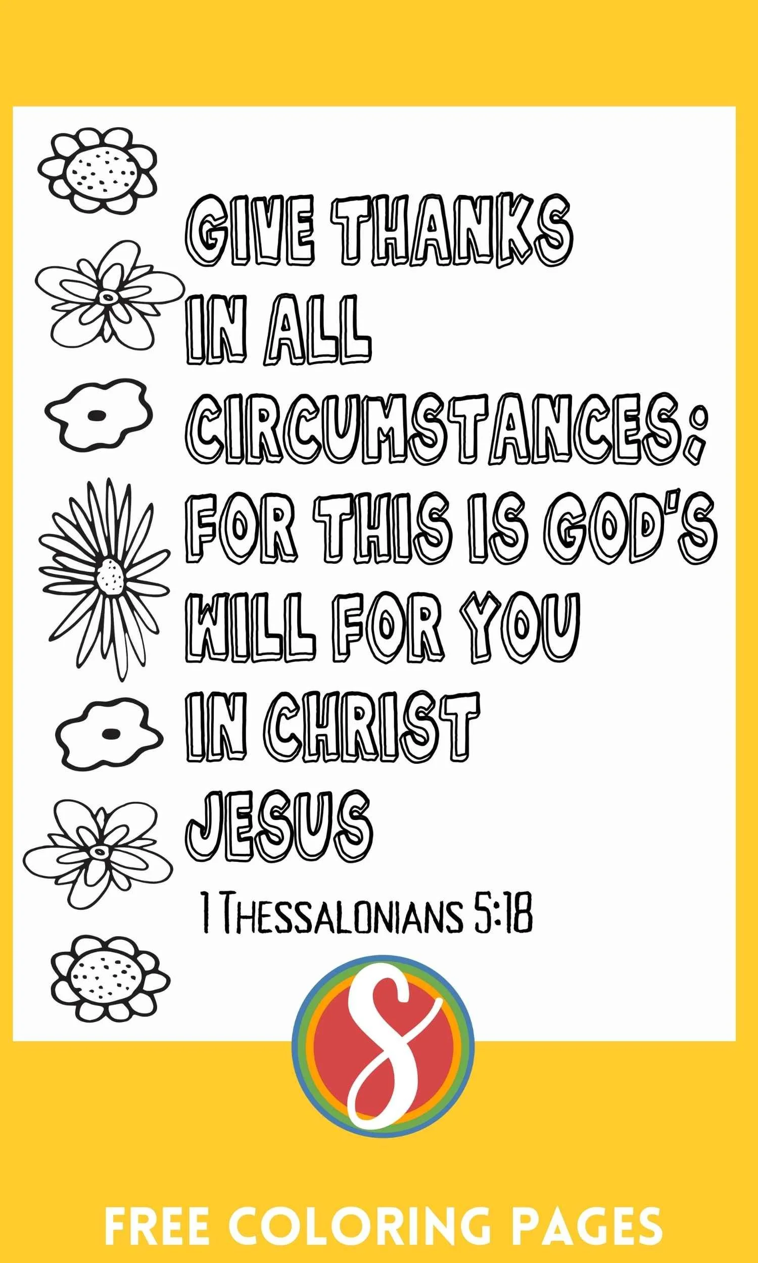 Free 1 ThessaloniansColoring Pages — Stevie Doodles