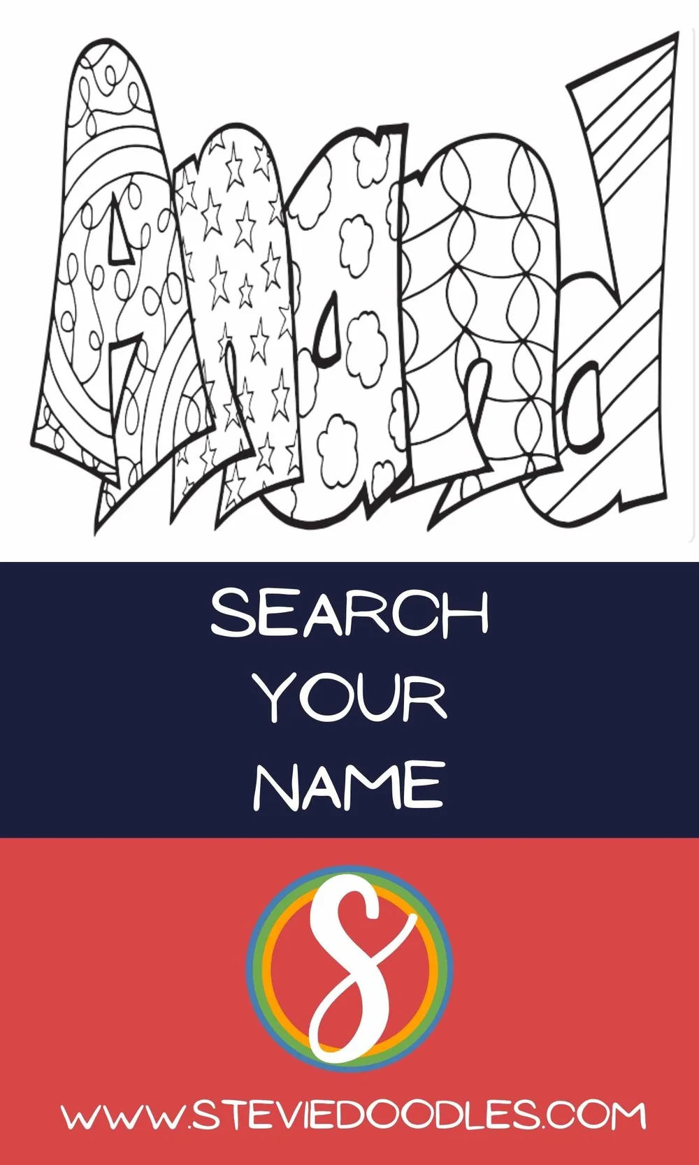 Free ANAND Coloring Page — Stevie Doodles