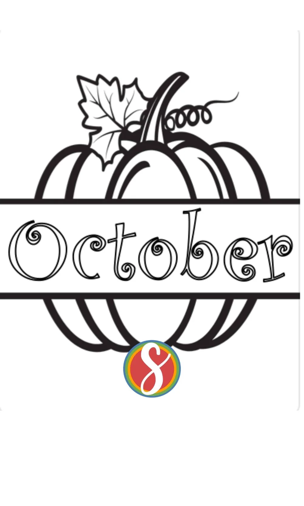 Free October Coloring Pages — Stevie Doodles
