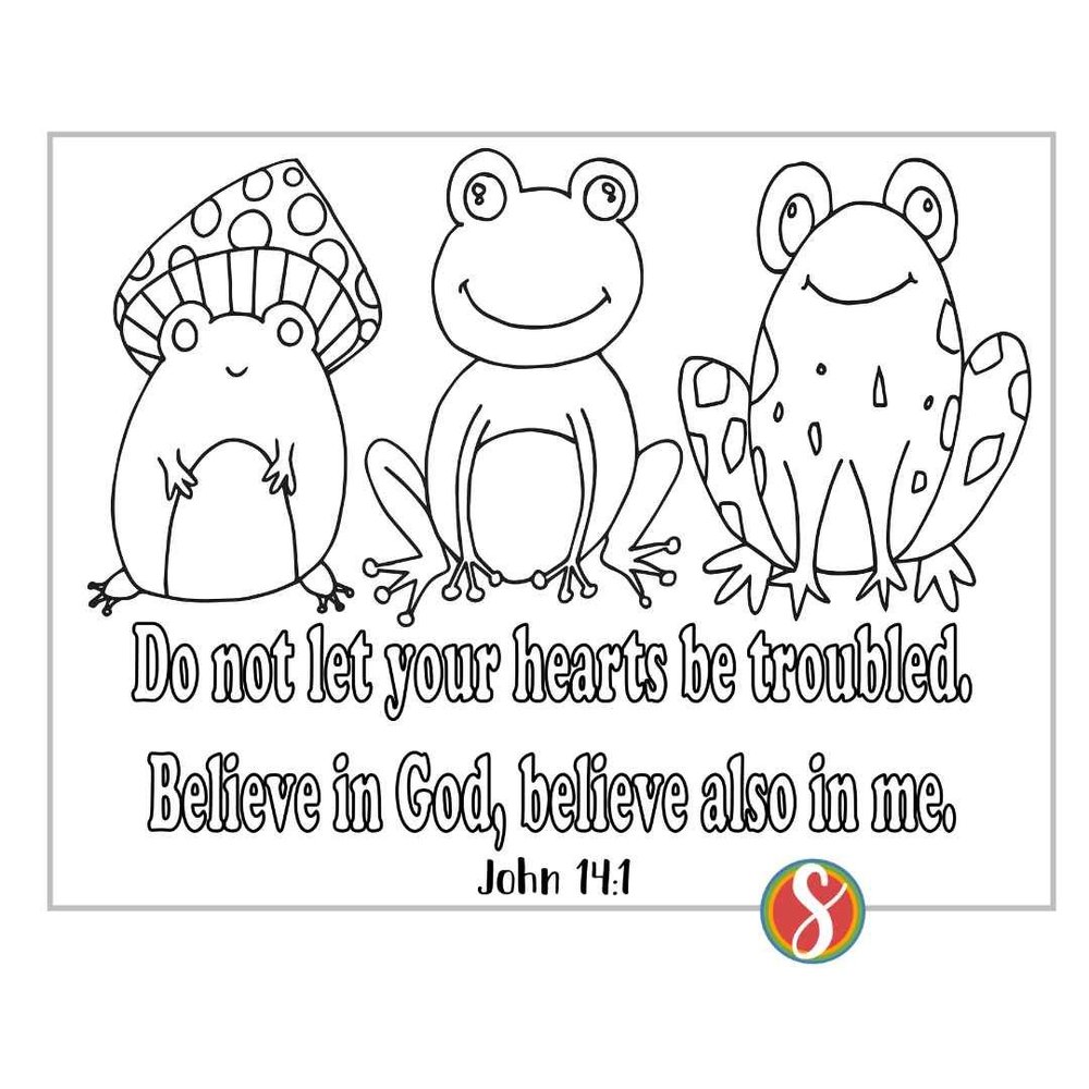 Free Anxiety Bible Verse Coloring Pages — Stevie Doodles