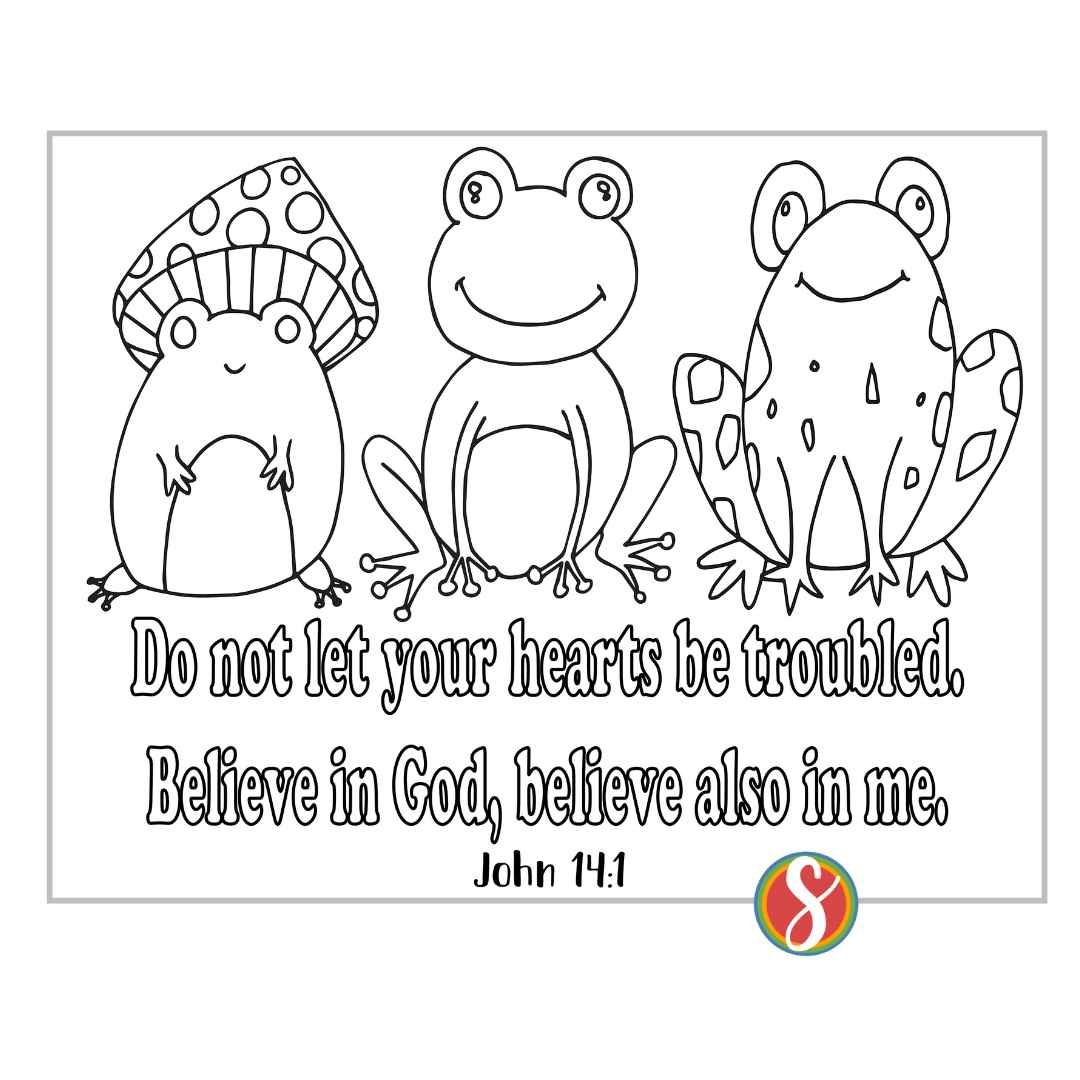 Free Anxiety Bible Verse Coloring Pages — Stevie Doodles