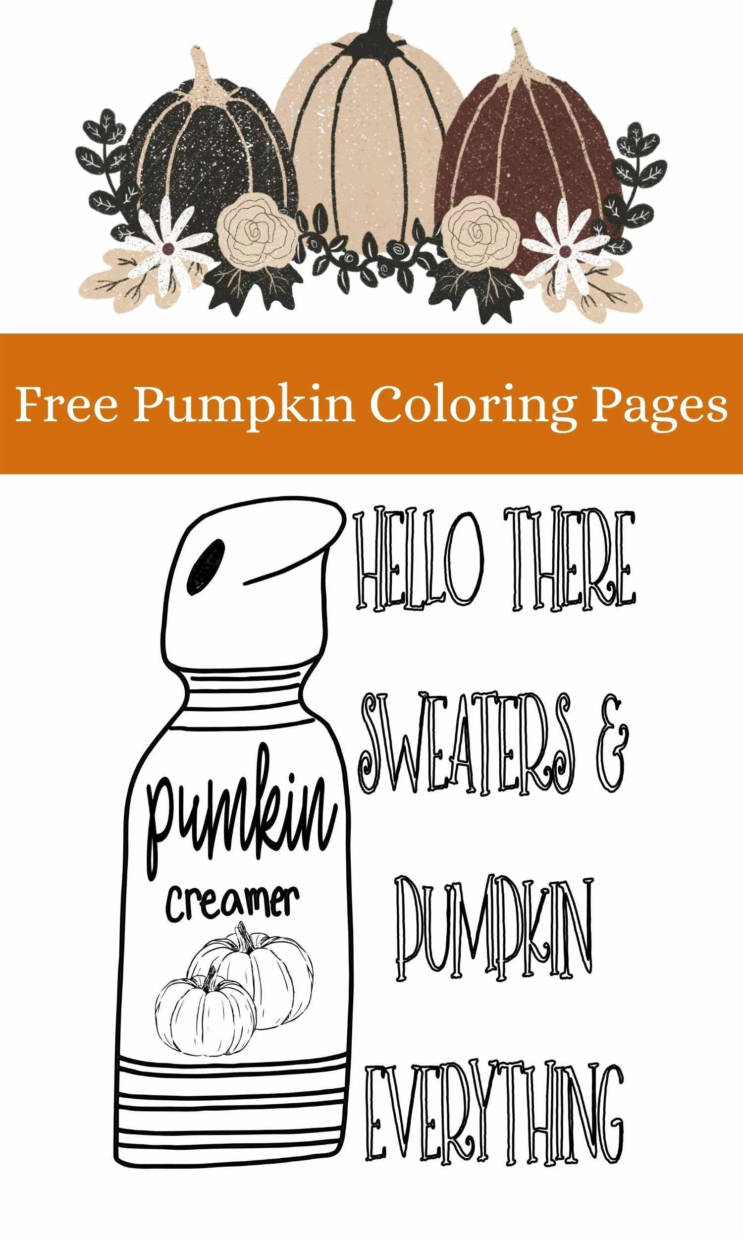 31 Free Pumpkin Coloring Page Printables — Stevie Doodles