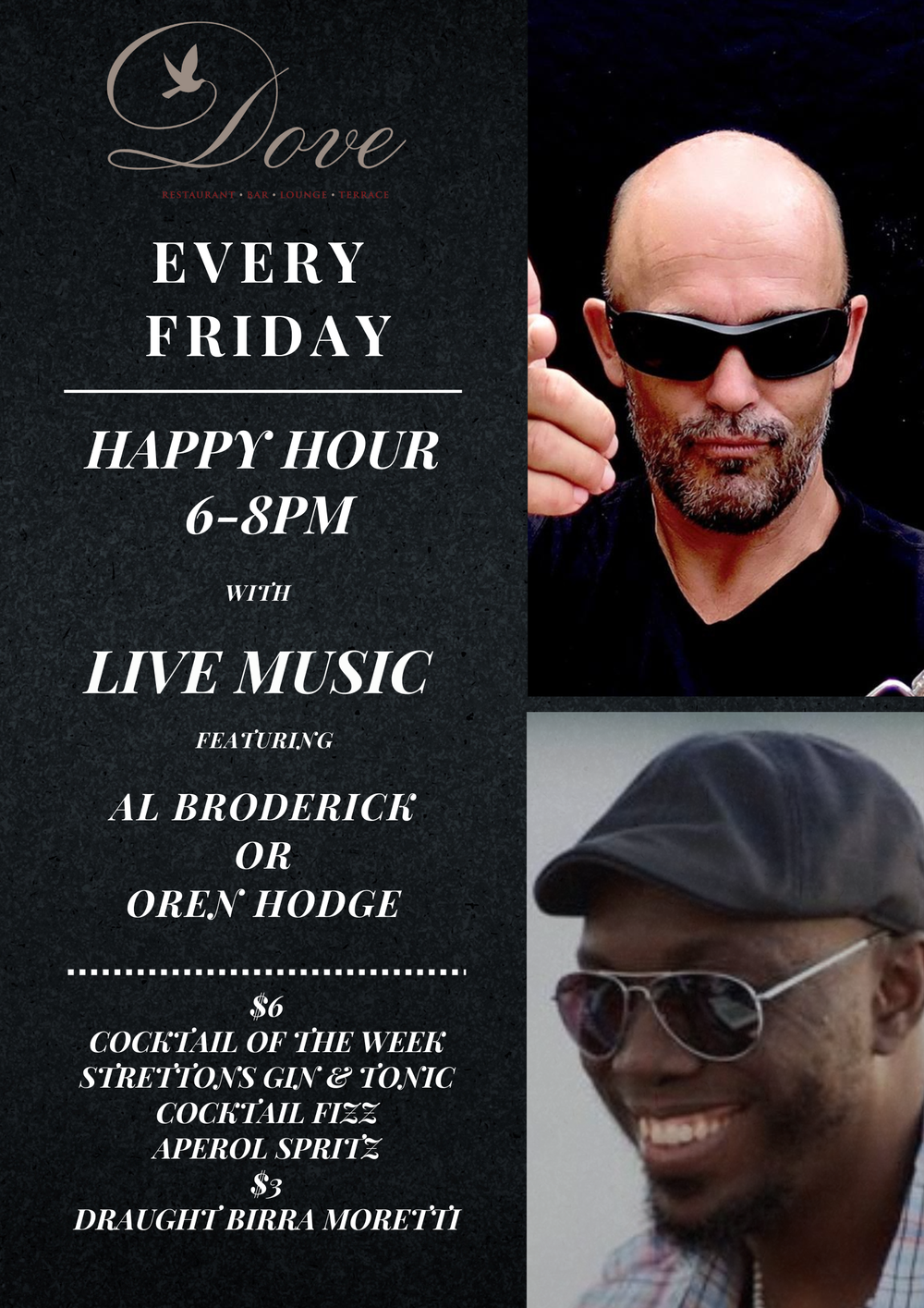 Live Music Friday — Dove Restaurant