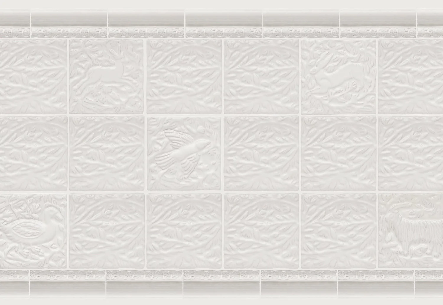 Handmade White Tiles | Decorative Tile and Field Tile | Moore-Merkowitz