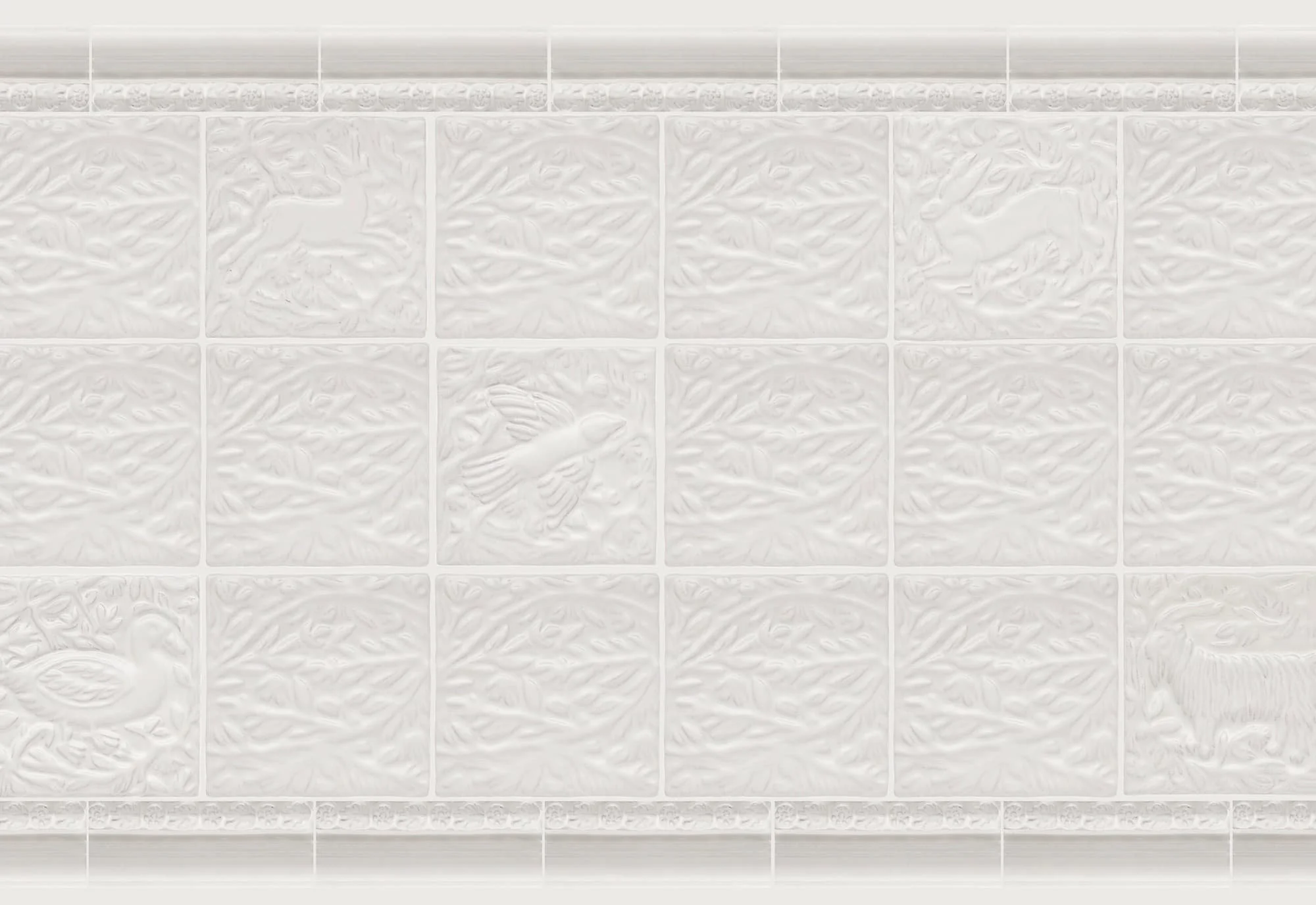 Handmade White Tiles | Decorative Tile and Field Tile | Moore-Merkowitz