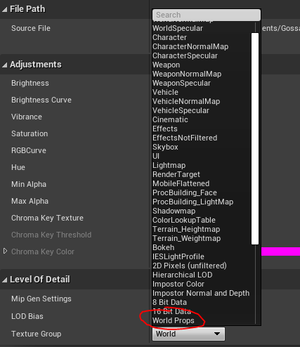 Mips in Unreal Engine 4 (UE4)/UE5 - Create Custom Texture Groups — Chris McCole