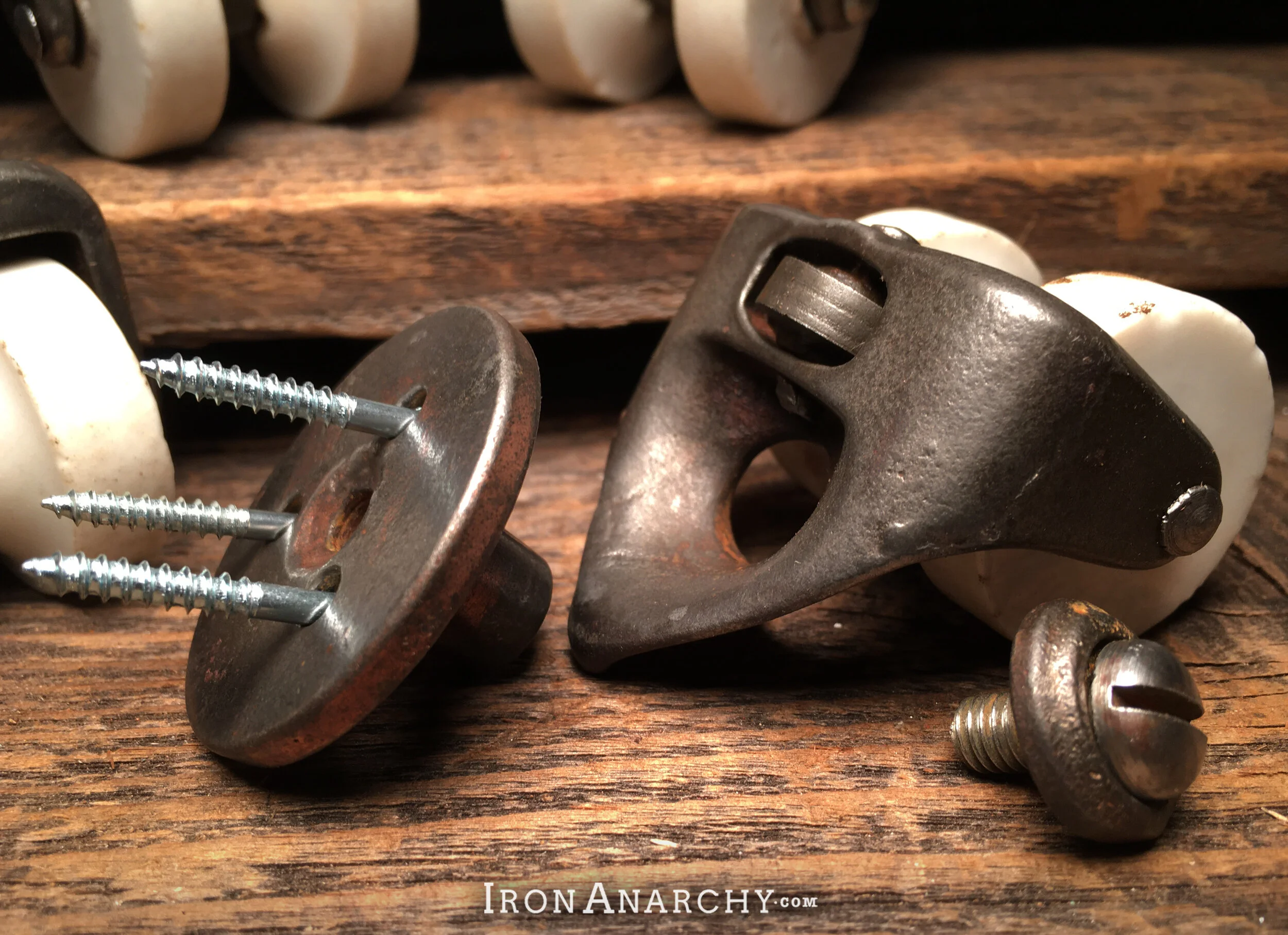 Antique Porcelain Furniture Casters — Iron Anarchy