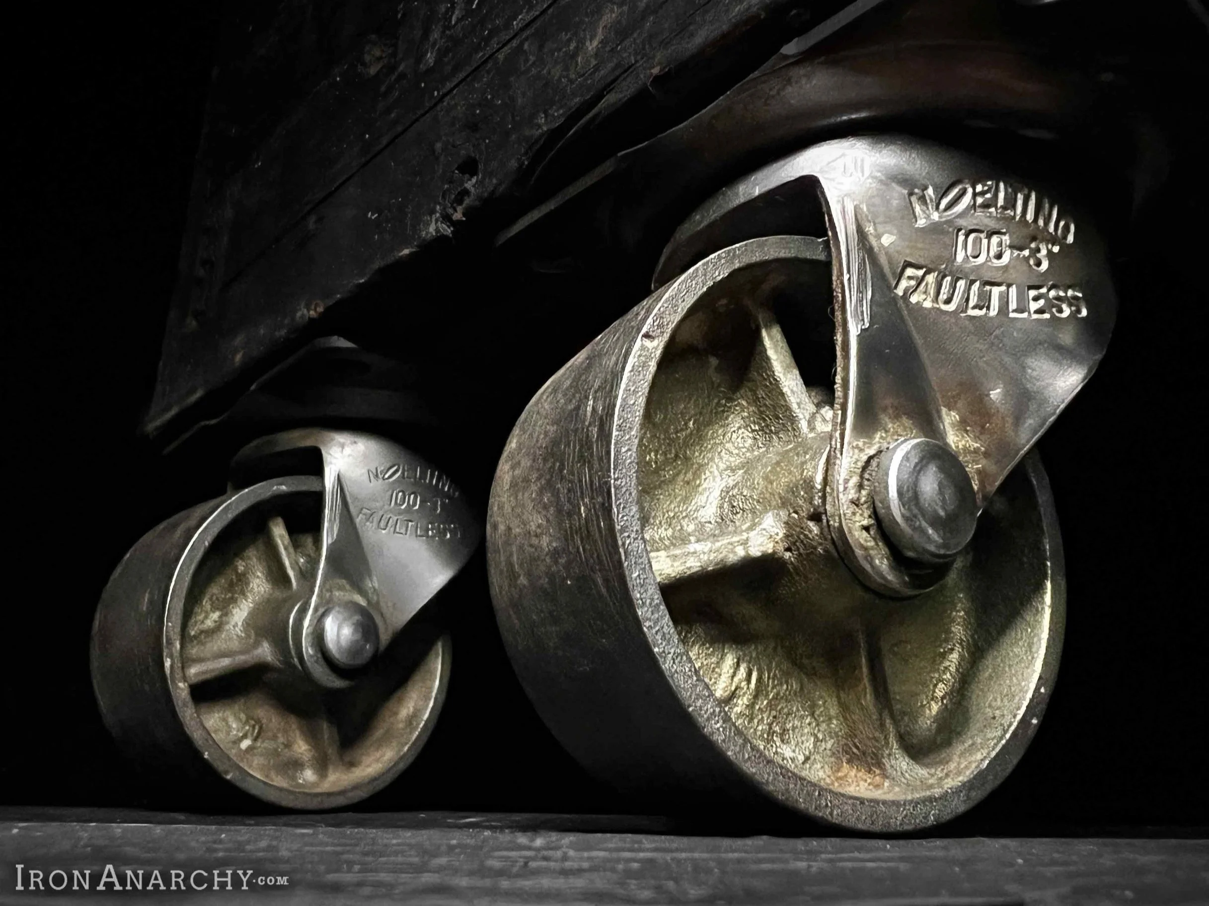 Shop antique and vintage industrial casters and wheels for furniture ...
