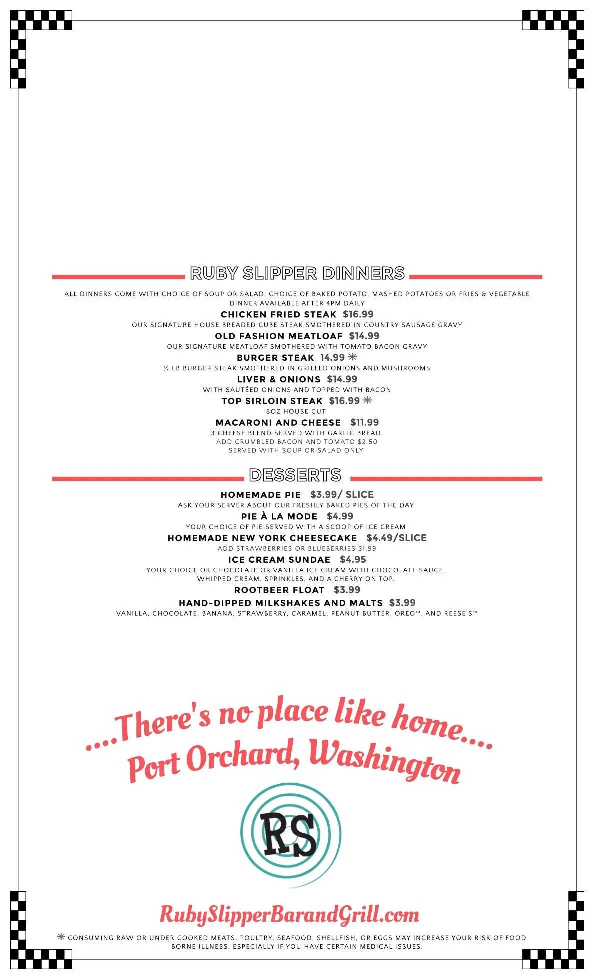 New Page — Ruby Slipper Bar & Grill