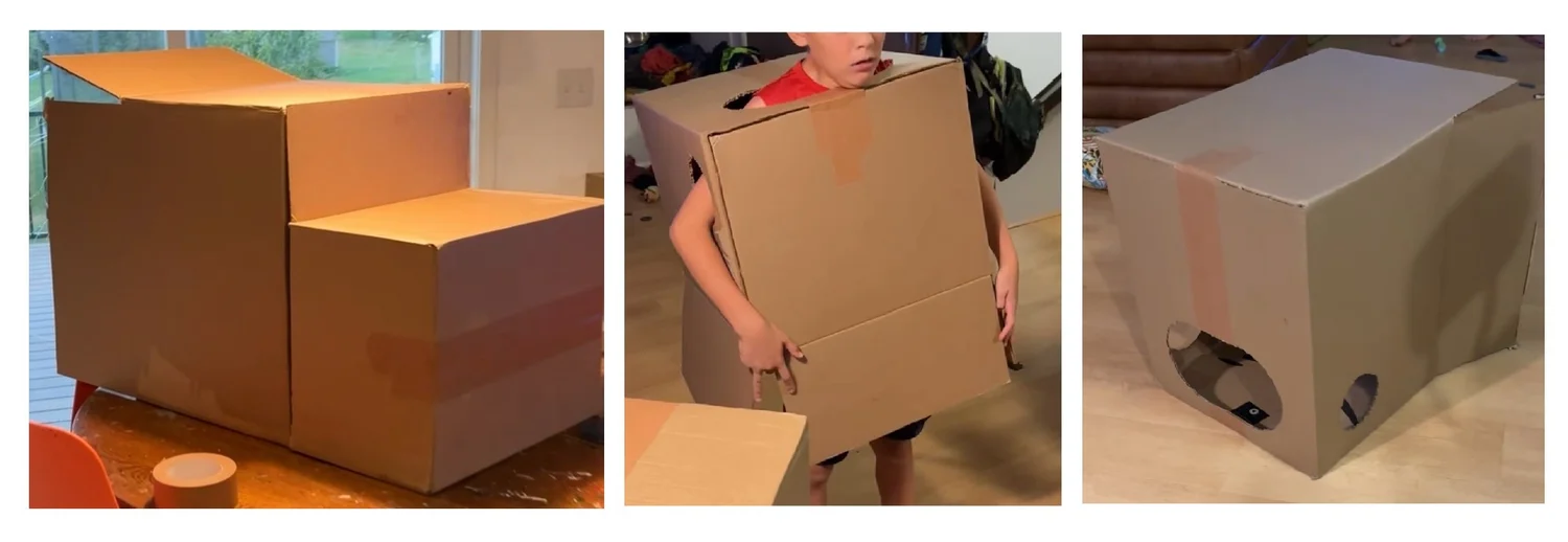 DIY Cardboard Transformer Costume — em victory studio