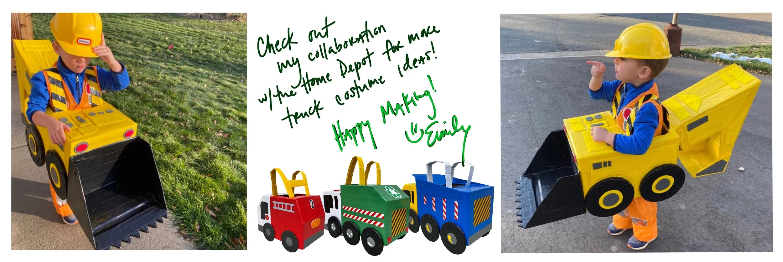 DIY Backhoe / Digger Cardboard & Duct Tape Costume — em victory studio