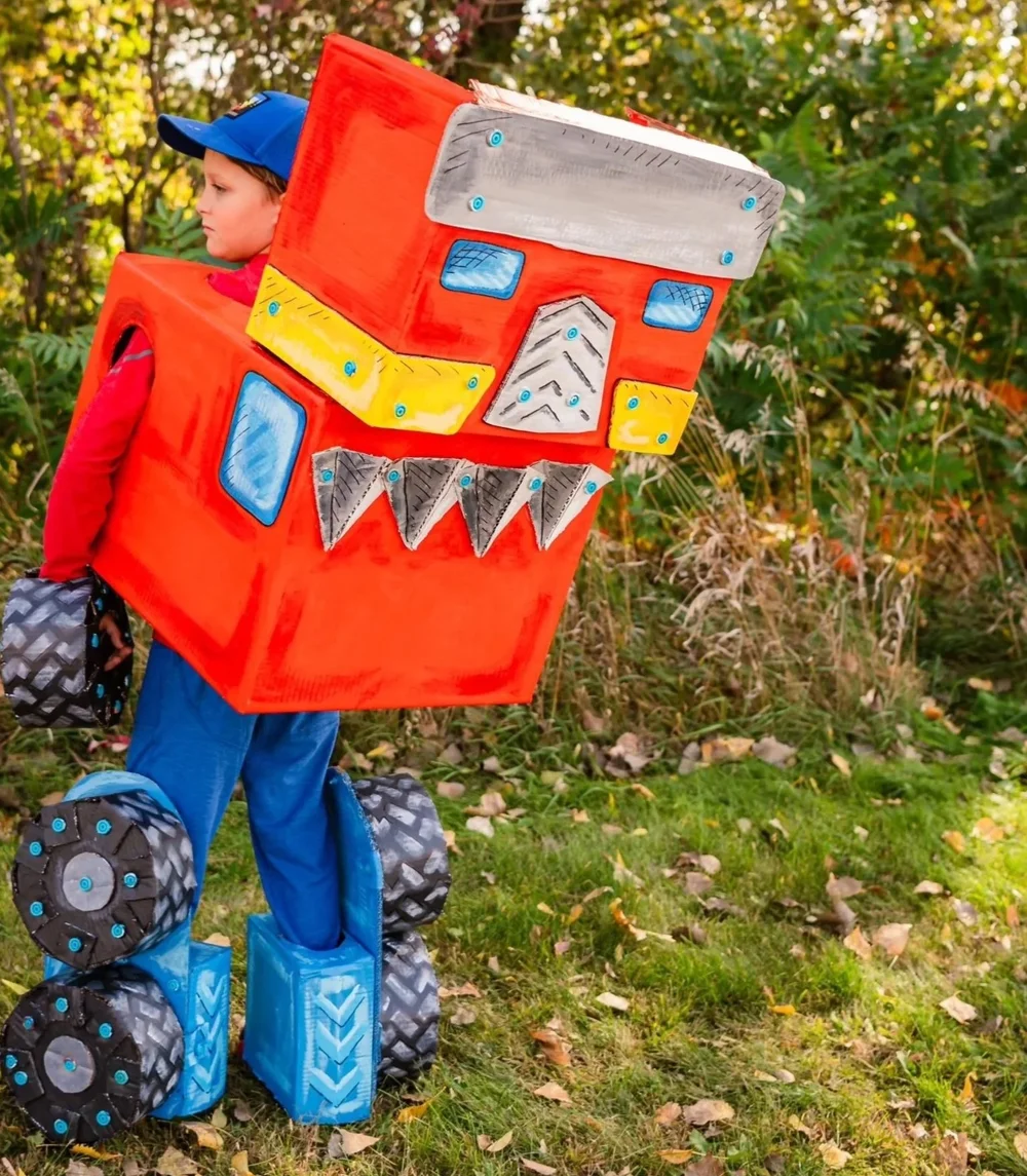 DIY Cardboard Transformer Costume — em victory studio