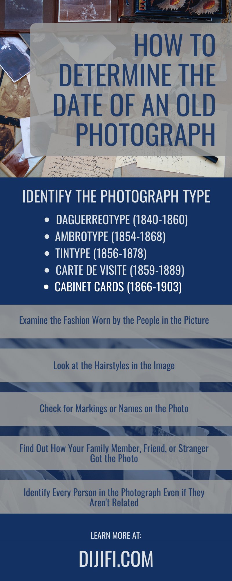 How To Determine the Date of an Old Photograph