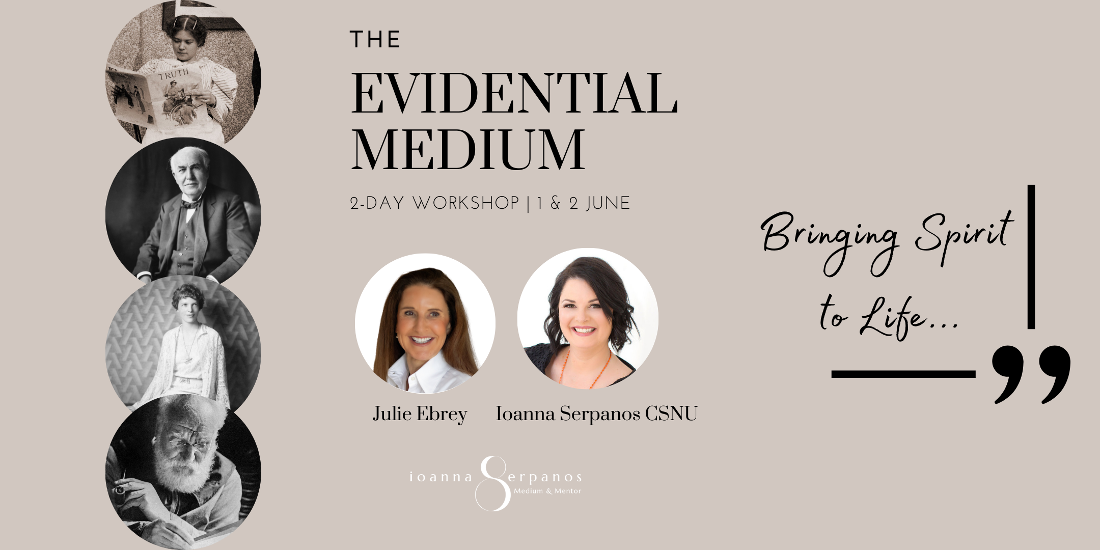 the evidential medium | mediumship training & development — Ioanna Serpanos