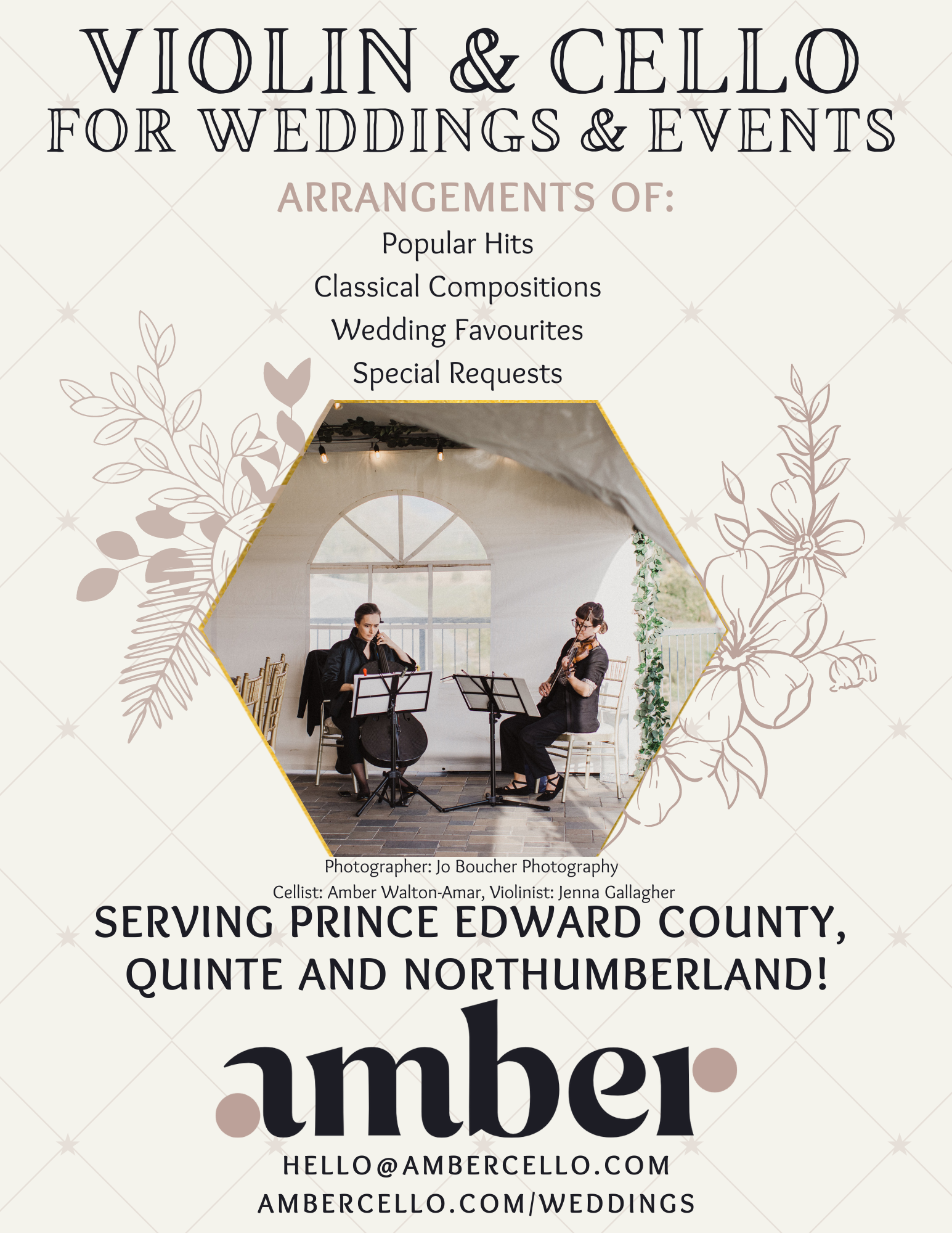 Wedding Cellist Prince Edward County — Amber Walton-Amar