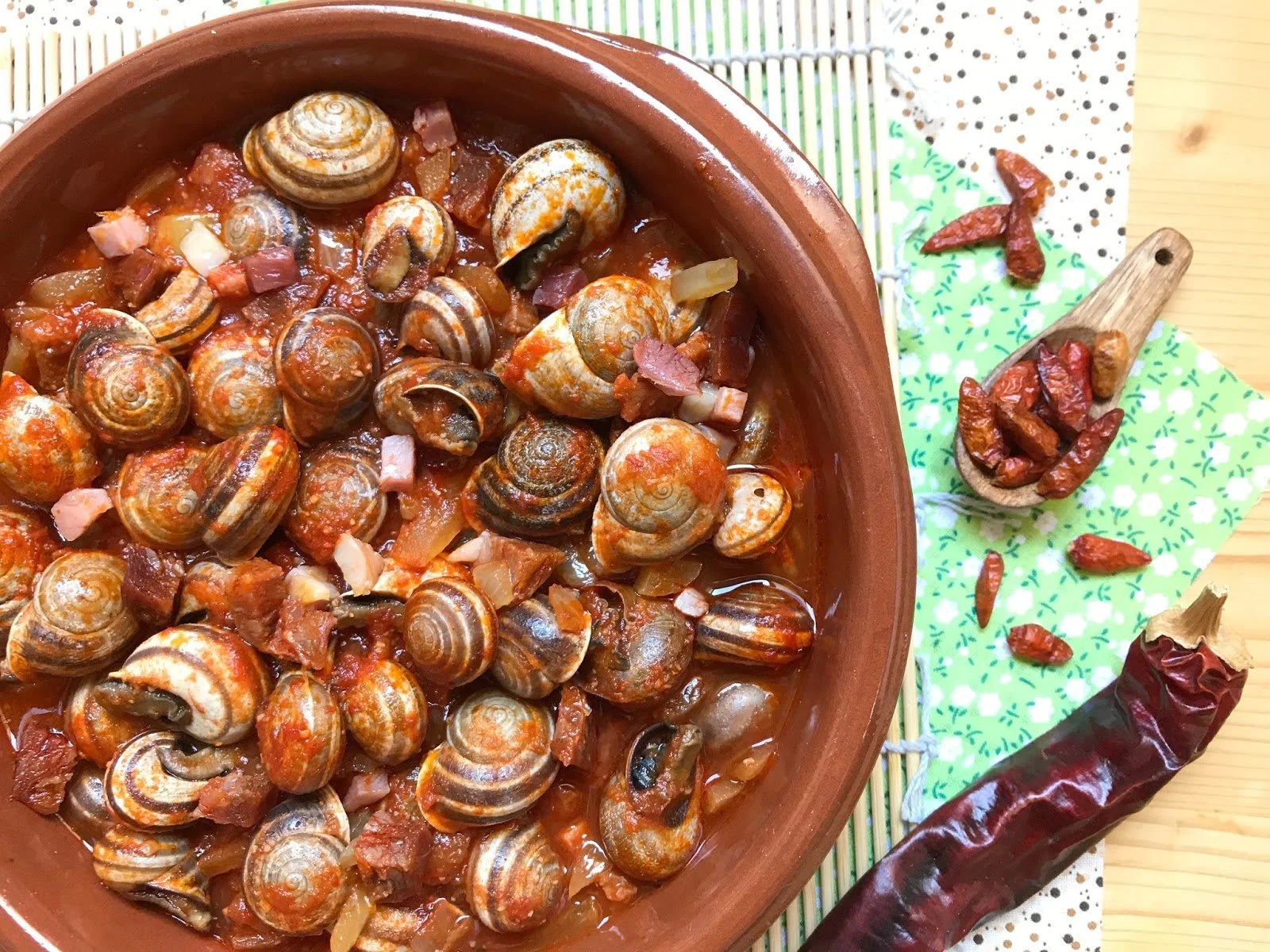 Caracoles en Salsa Chipotle — Opera Feasts