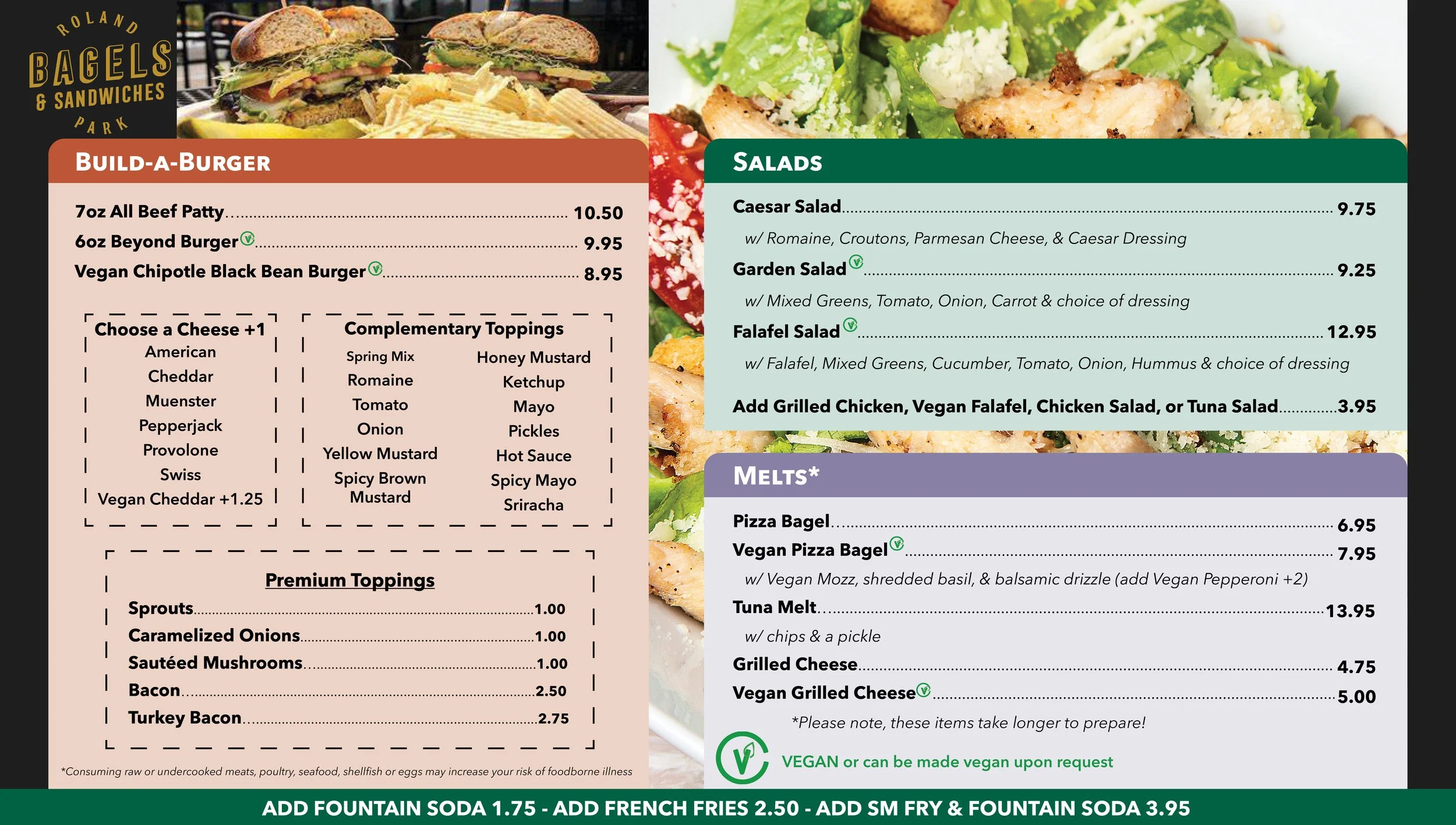 Menu — Roland Park Bagels