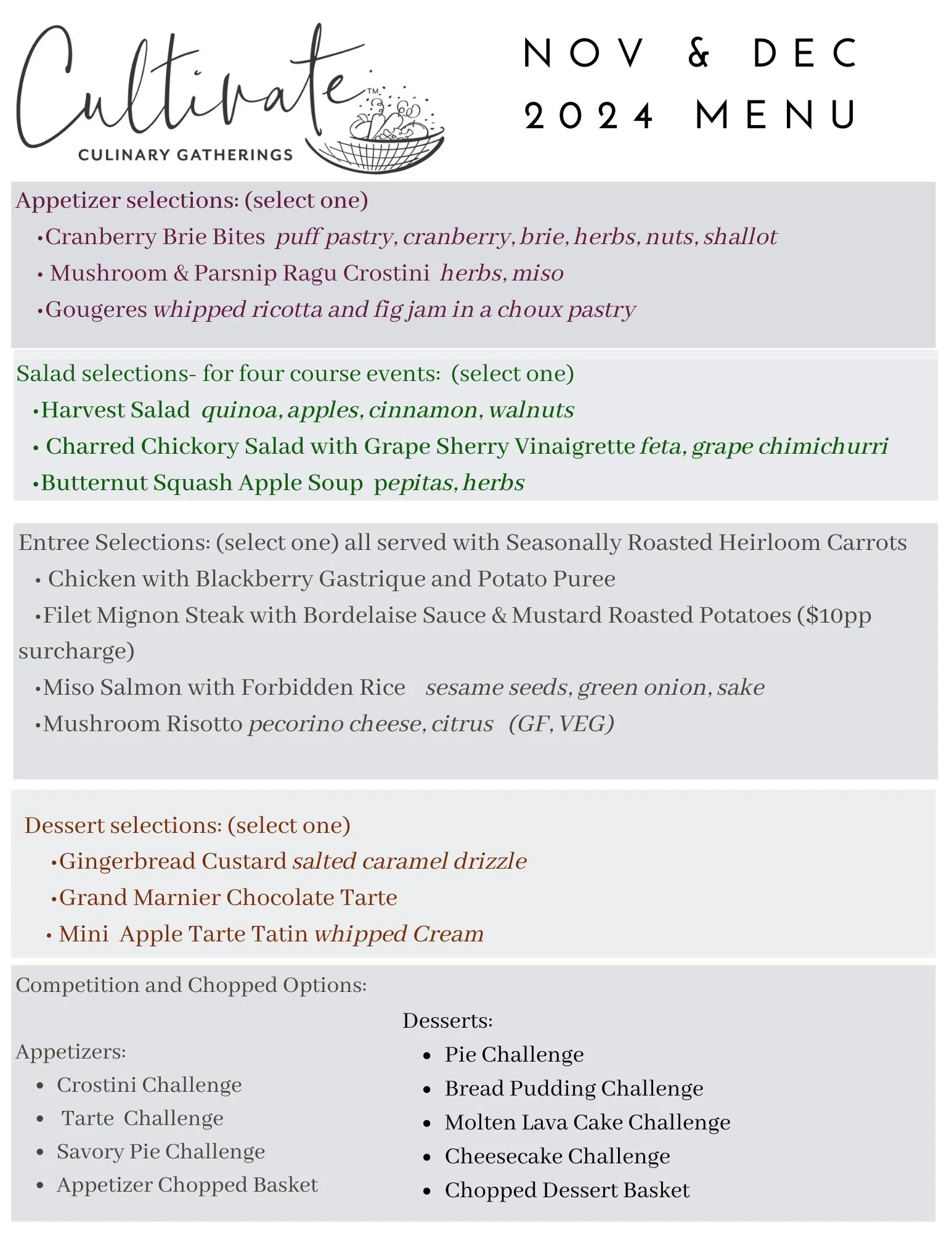 Private Events & Team Buildings — Cultivate