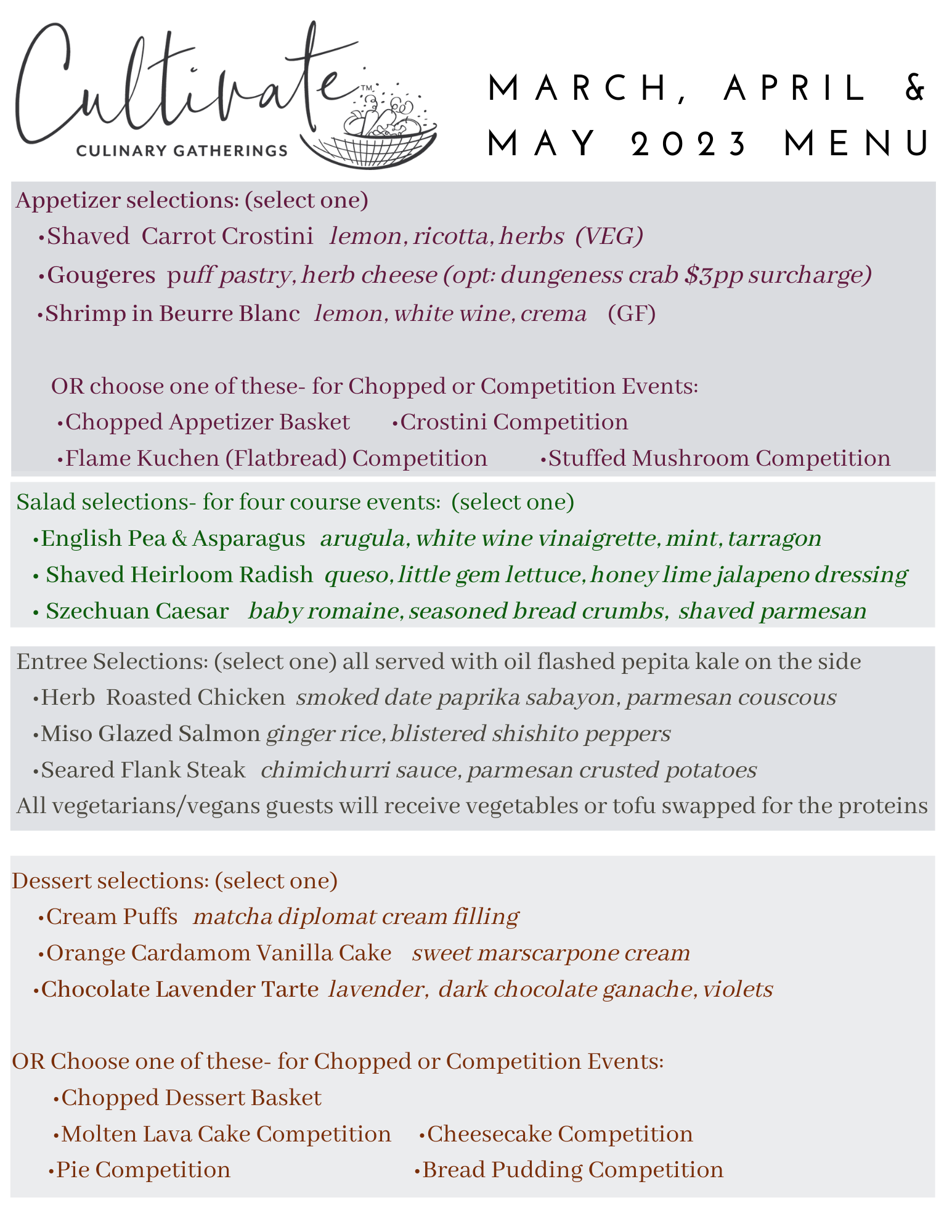 Private Events & Team Buildings — Cultivate