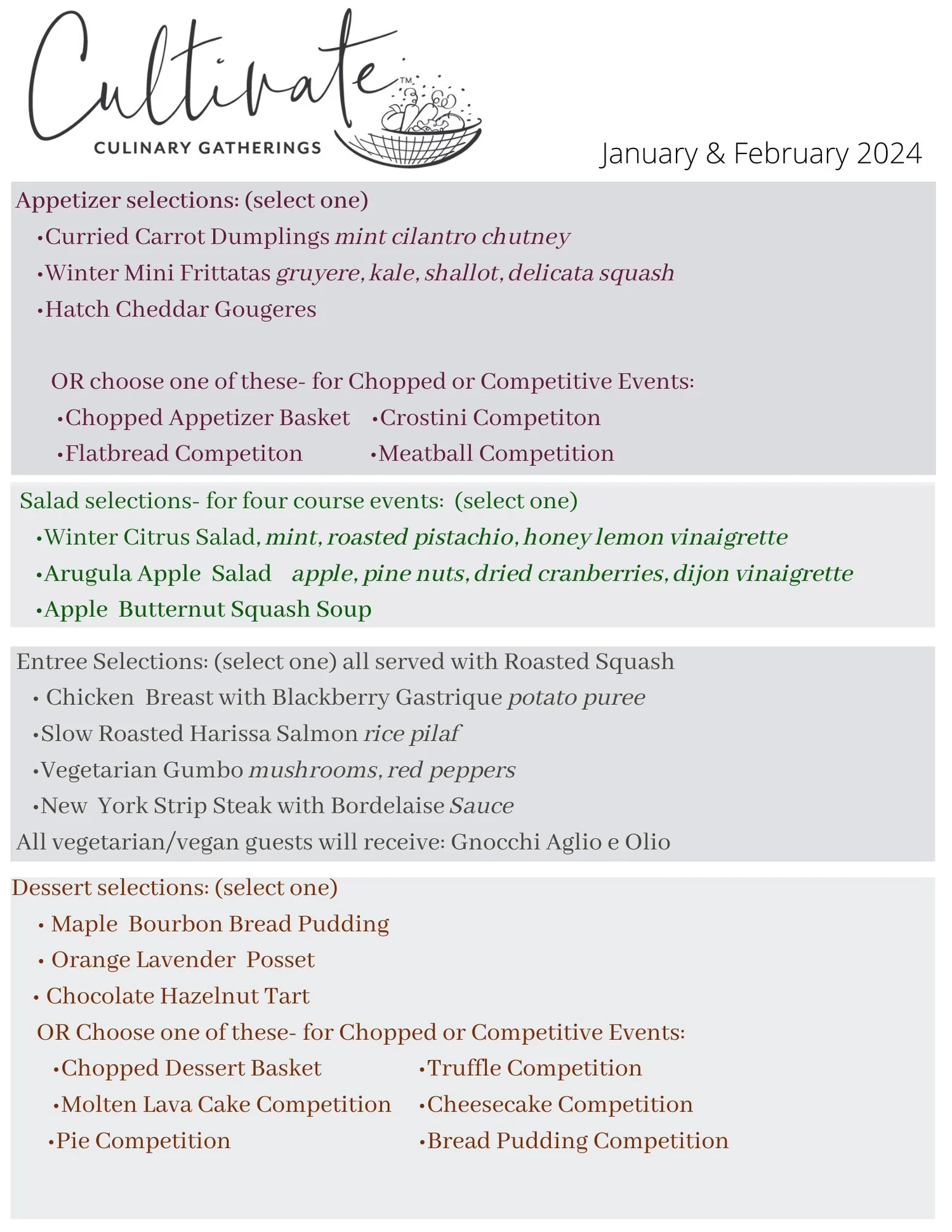 Private Events & Team Buildings — Cultivate