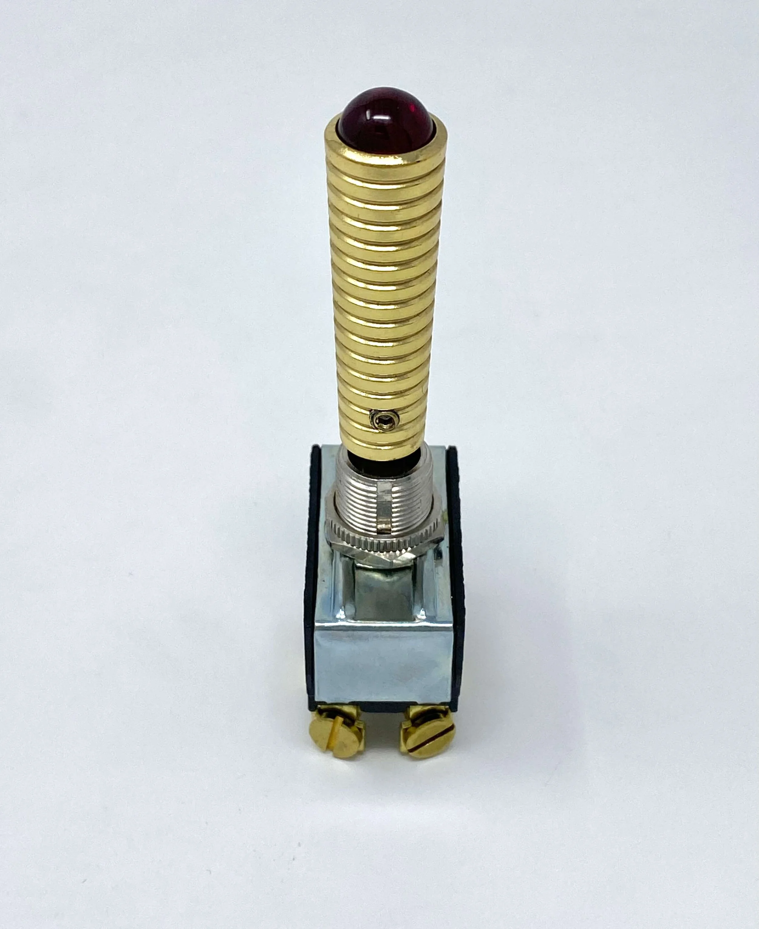 Ribbed Gold Toggle Switch Extension With Gemstone / Diamond / Logo ...