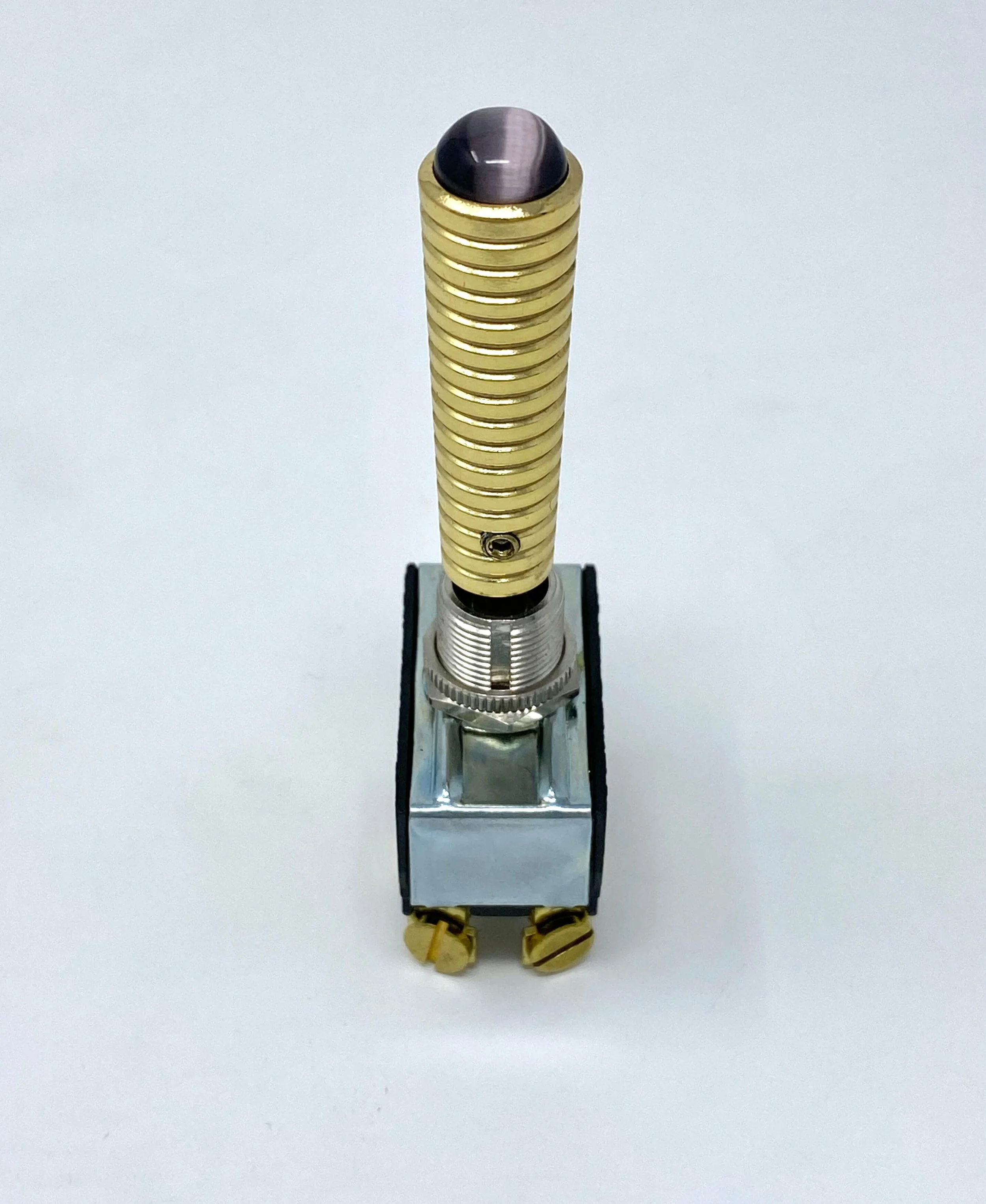 Ribbed Gold Toggle Switch Extension With Gemstone / Diamond / Logo ...
