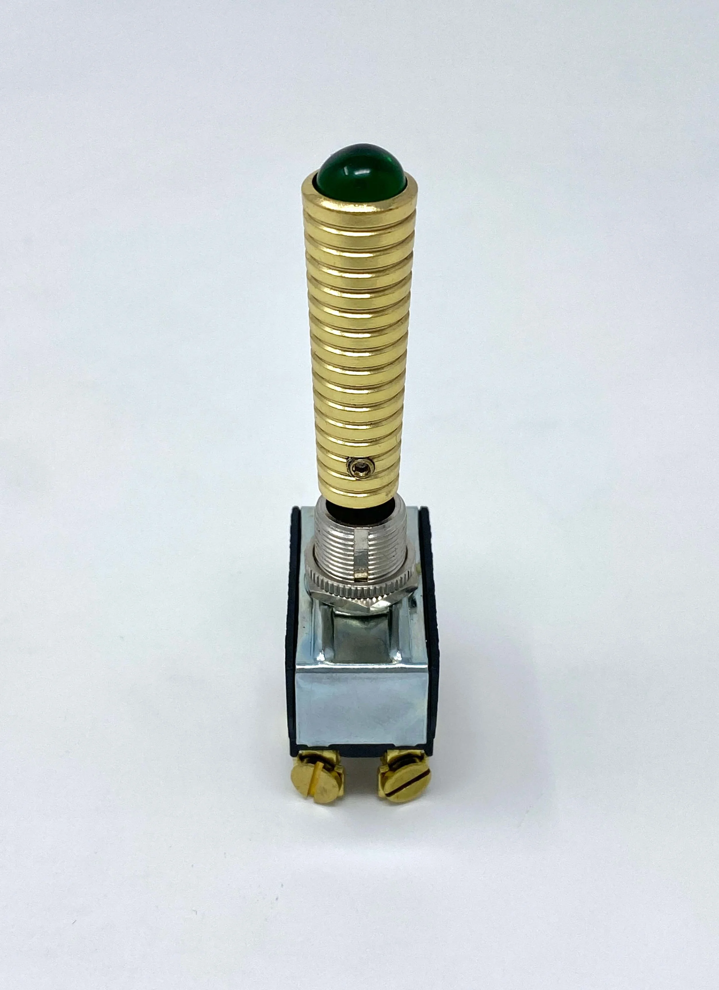 Ribbed Gold Toggle Switch Extension With Gemstone / Diamond / Logo ...
