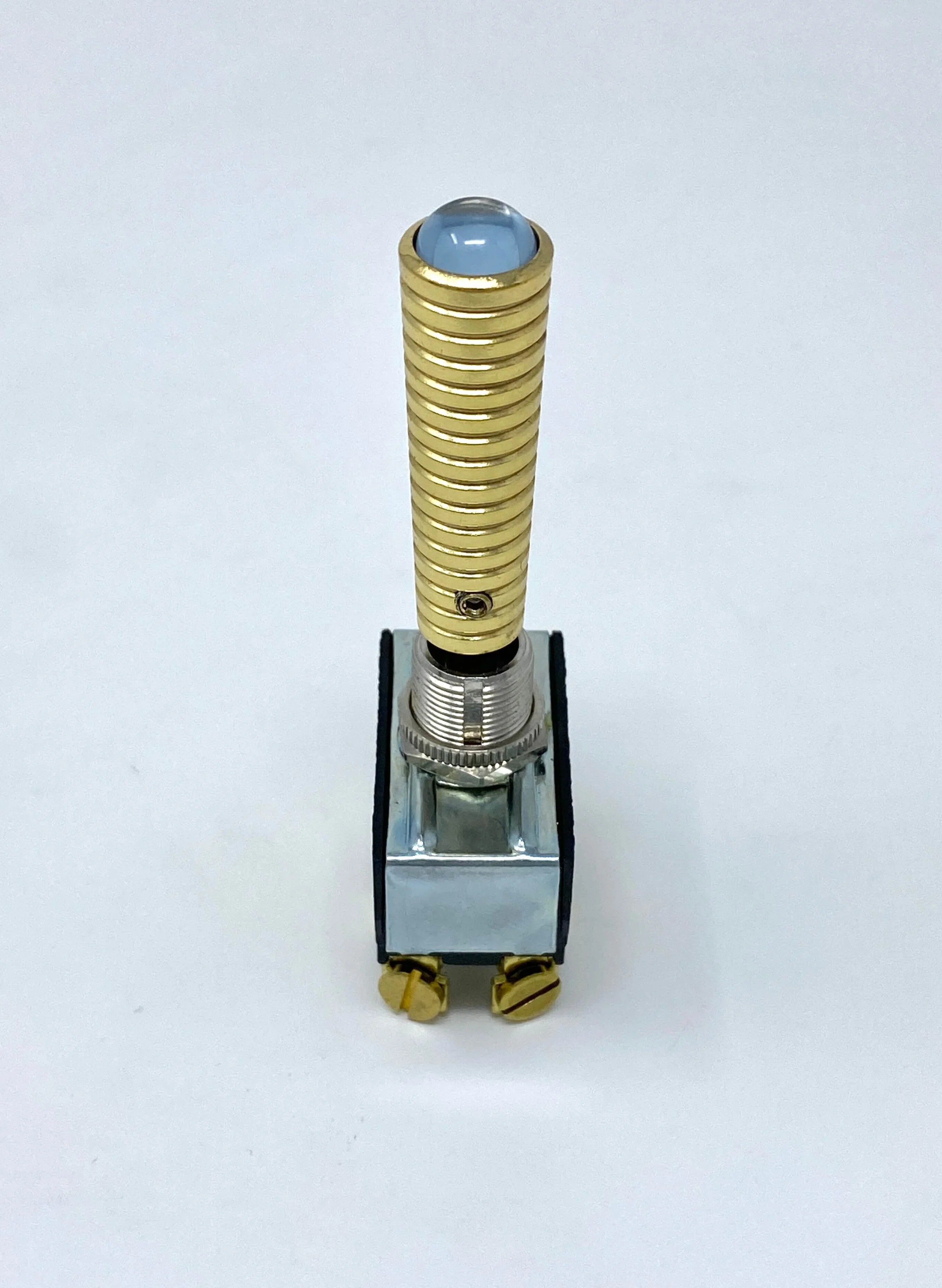 Ribbed Gold Toggle Switch Extension With Gemstone / Diamond / Logo ...
