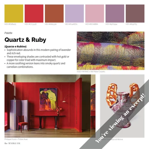 The Vibrant Elegance of Ruby and Quartz — The Textile Eye