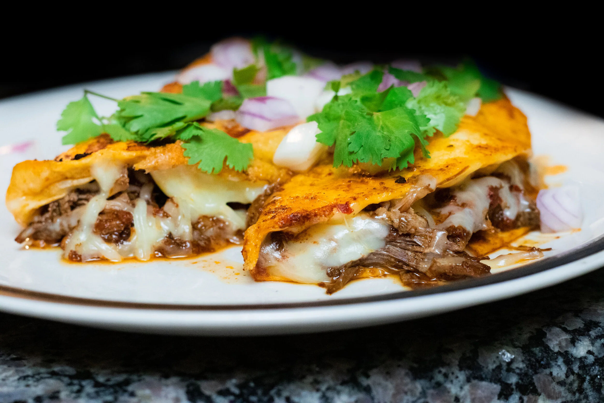 Slow Cooker Goose Birria Tacos - Split Reed