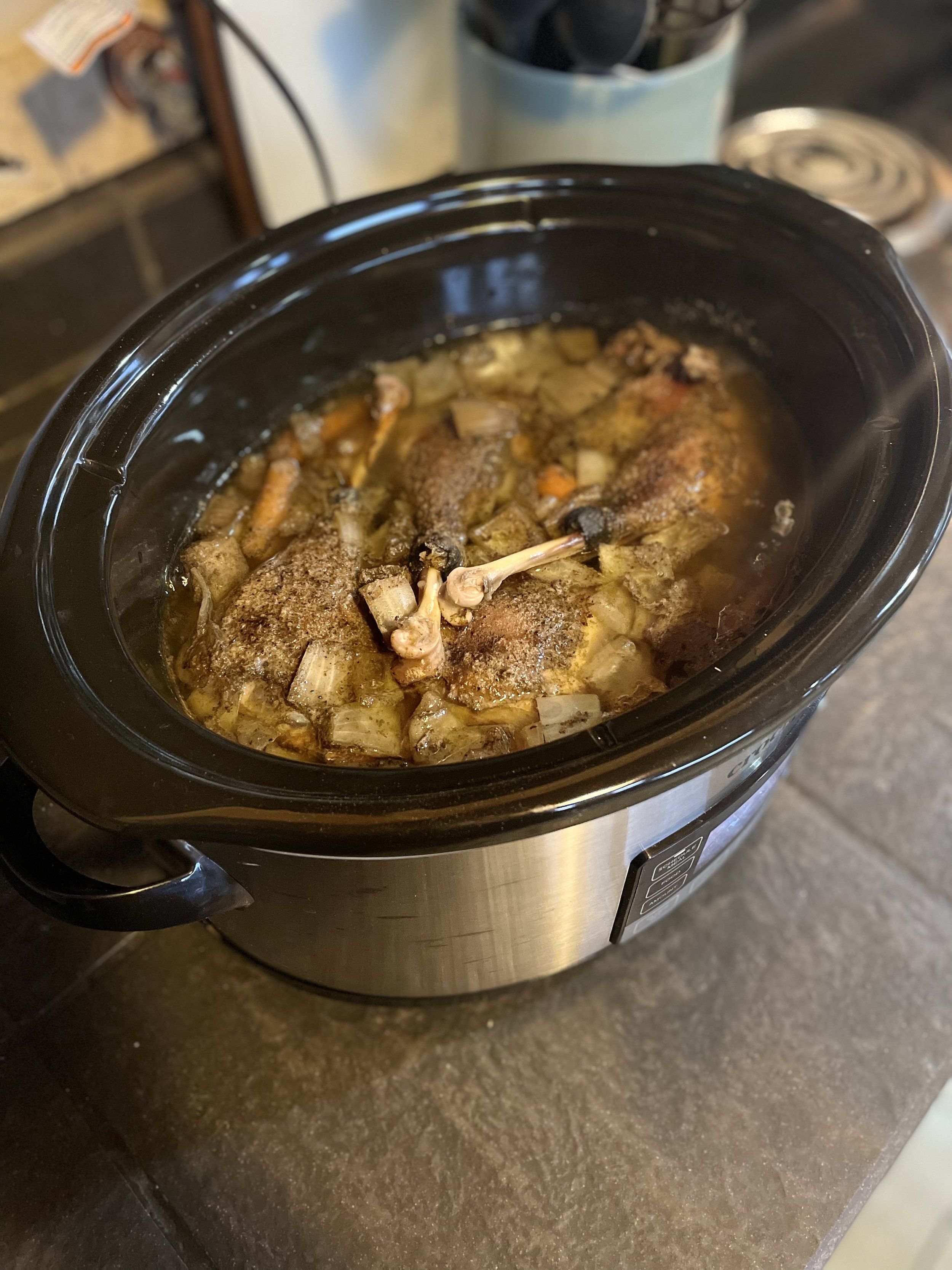 Wild Goose Leg Tortilla Soup - Split Reed