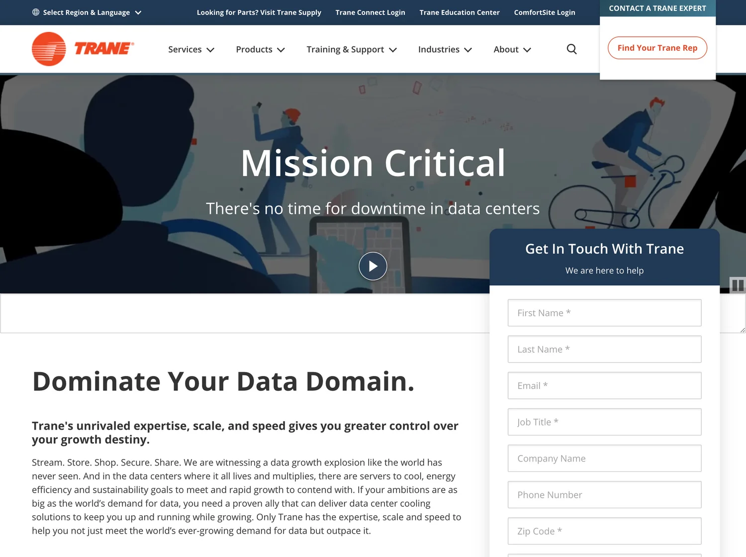Trane Data Center — Eric Sorensen