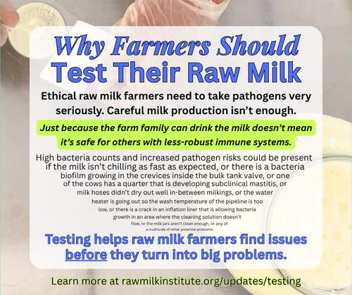 Why Farmers Should Test Their Raw Milk — Raw Milk Institute
