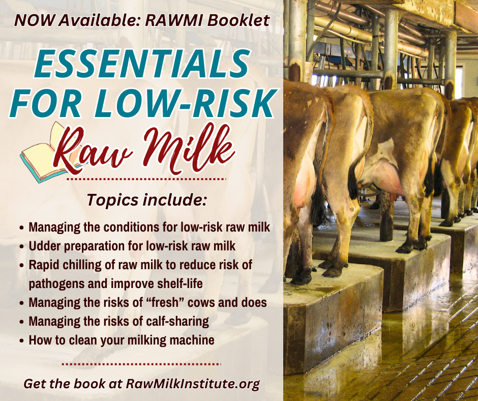 NOW Available: Farmer Training Booklet — Raw Milk Institute