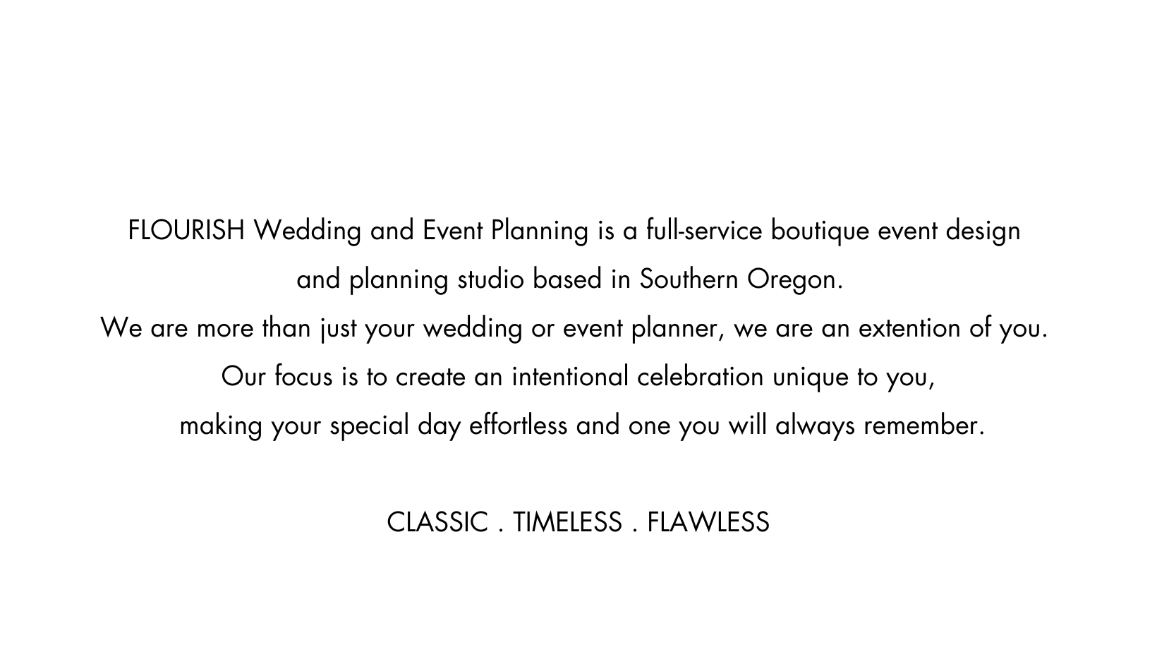 Flourish | Wedding & Event Planning | Southern Oregon