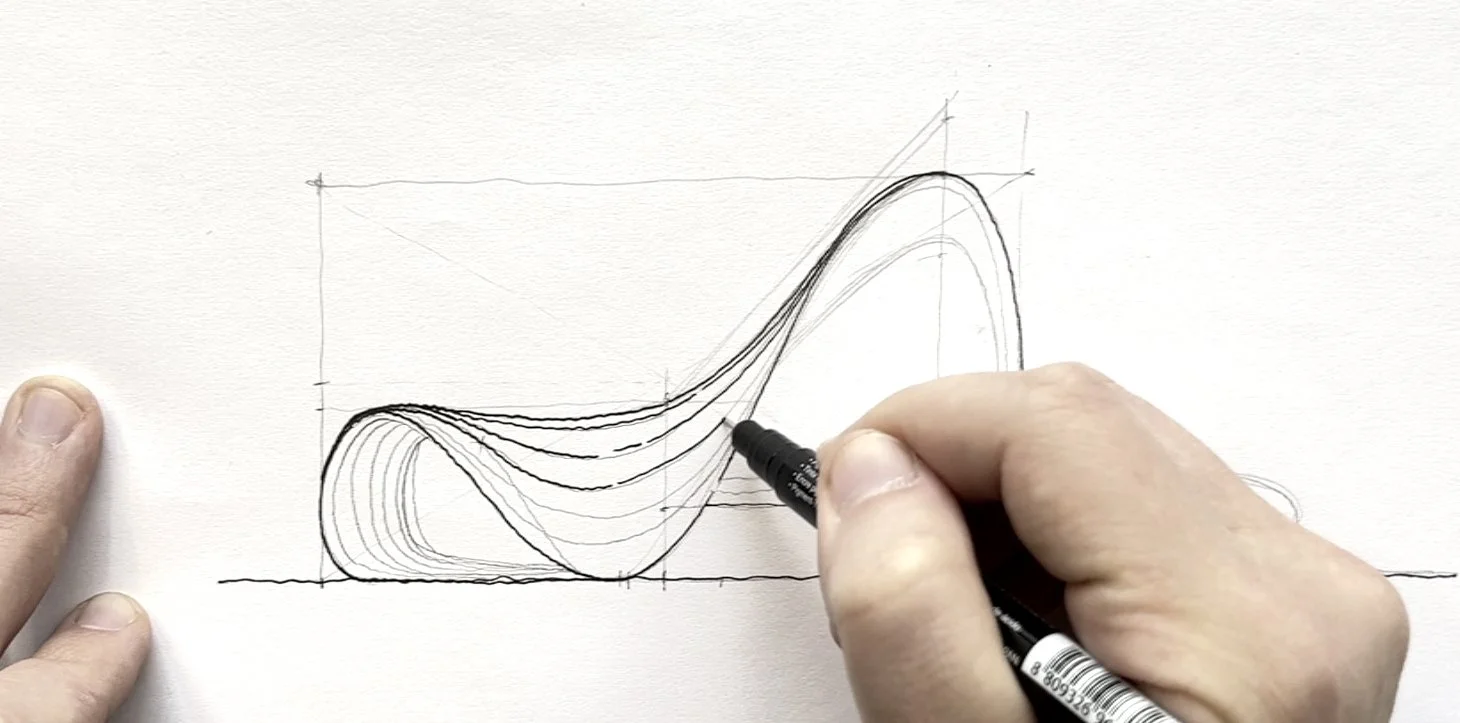 How To Draw Heydar Aliyev Center In 5 Steps — Sketch Like an Architect