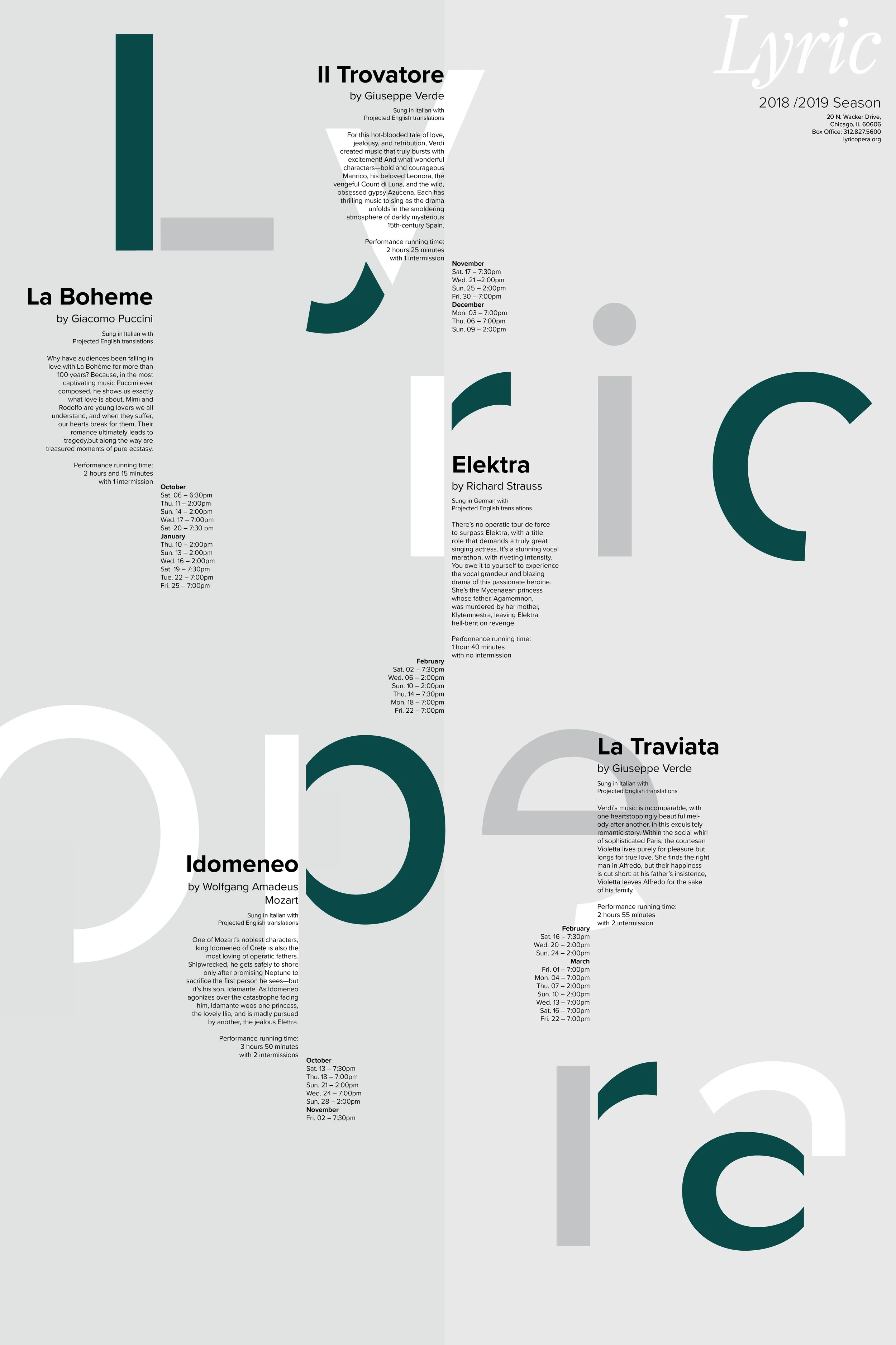 Optima Font Poster
