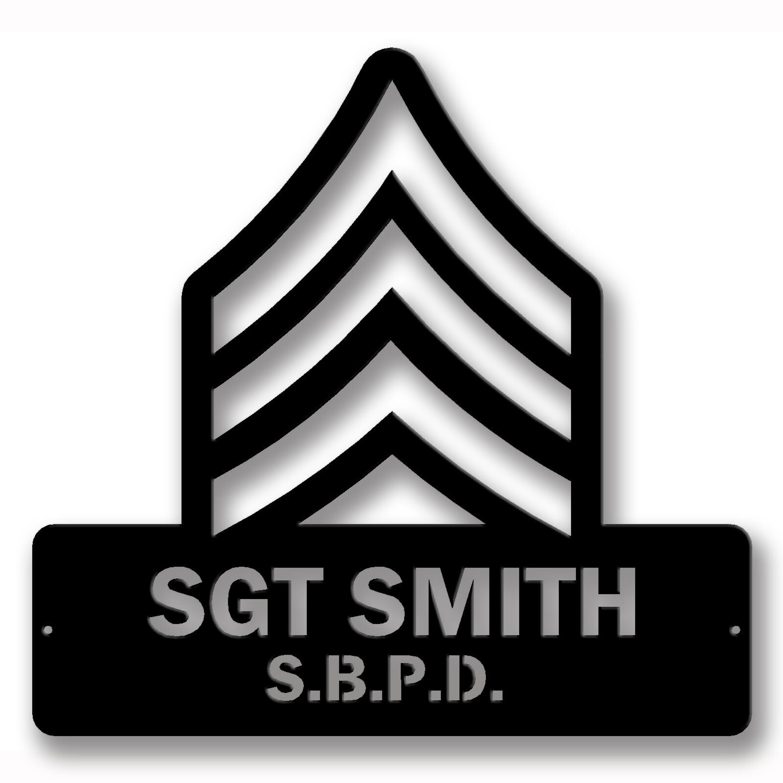 Sergeant Rank Sign — HDSIGNWORKS