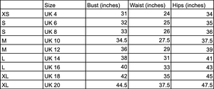 Sizing Guide — Noé