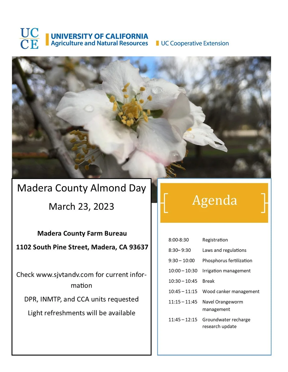 Madera County almond day is March 23 — SJV Trees and Vines